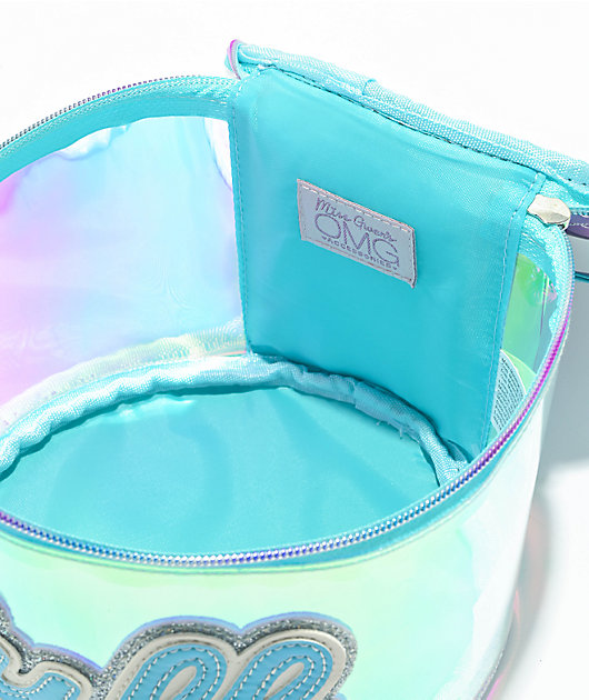OMG Accessories Stuff Blue Glazed Round Glam Bag | Zumiez