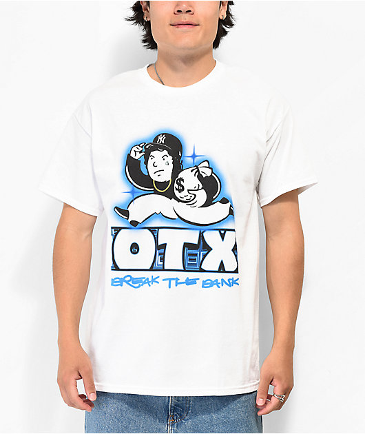 OTX BOYZ Break The Bank Graffiti White T-Shirt | Zumiez