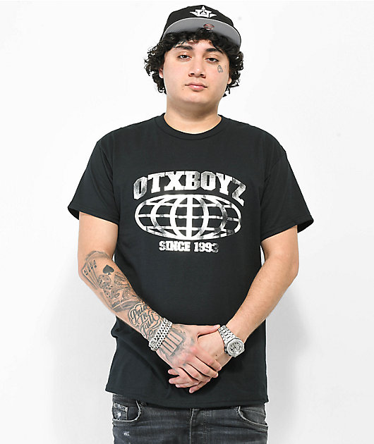 OTX BOYZ Globe Foil Black T-Shirt | Zumiez