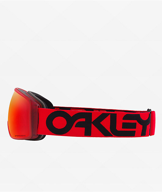 Oakley Flight Tracker L Prizm Torch Iridium & Matte Red Snowboard ...