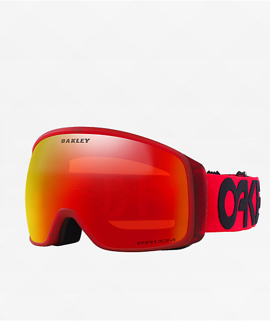 Oakley Flight Tracker L Prizm Torch Iridium & Matte Red Snowboard ...