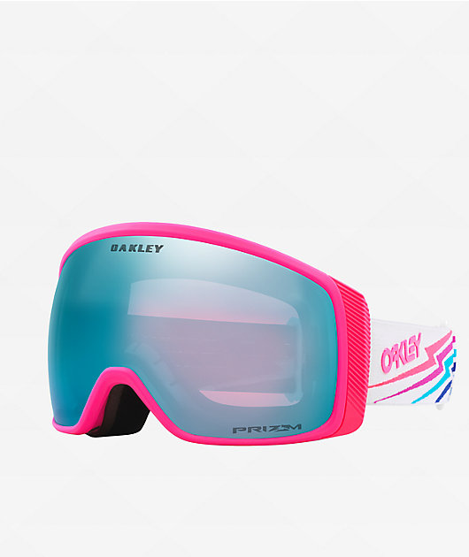 Oakley Flight Tracker M White Bolt & Prizm Snow Sapphire Iridium ...
