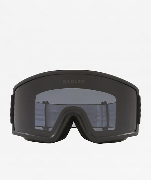 Oakley Target Line L Matte Black & Dark Grey Snowboard Goggles 2025 ...