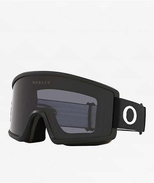 Oakley Target Line L Matte Black & Dark Grey Snowboard Goggles 2025 ...