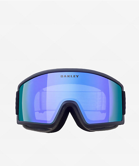 Oakley Target Line L Violet Iridium & Matte Black Snowboard Goggles ...