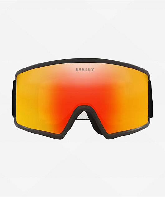 Oakley Target Line M Fire Iridium & Matte Black Snowboard Goggles | Zumiez