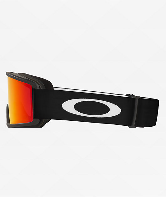 Oakley Target Line M Fire Iridium & Matte Black Snowboard Goggles | Zumiez
