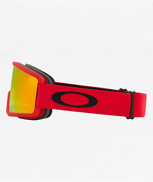 Oakley Target Line M Fire Iridium & Redline Snowboard Goggles | Zumiez