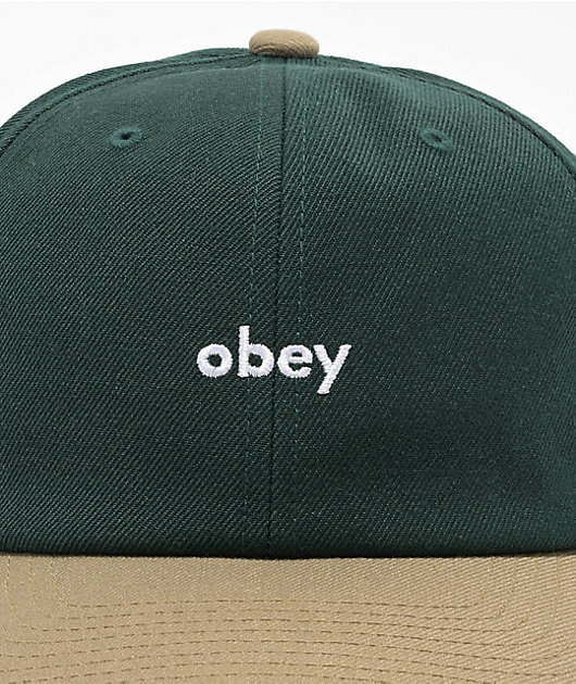 Obey 2 Tone Spruce & Tan Snapback Hat | Zumiez