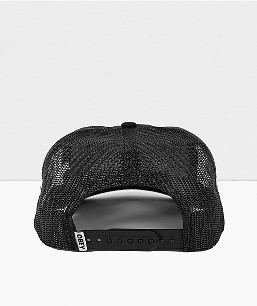 Obey Disobey Black Trucker Hat | Zumiez