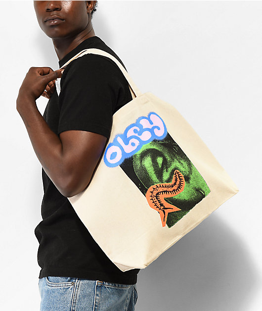 Obey Ear Bug Natural Tote Bag | Zumiez