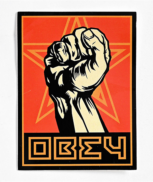 Obey Fist Sticker | Zumiez