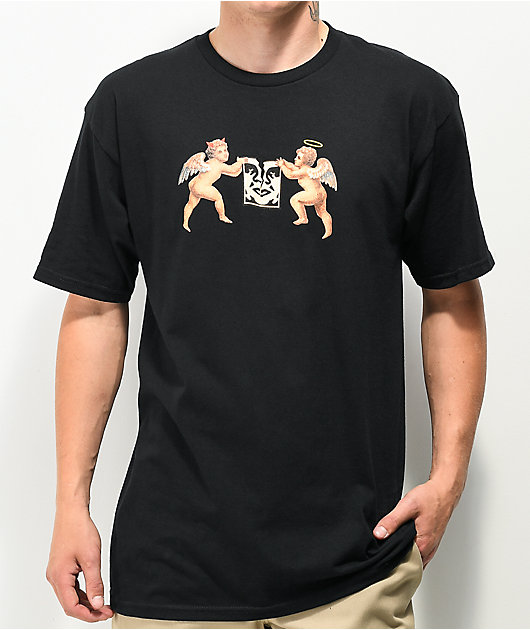 Obey Good Vs. Evil Black T-Shirt | Zumiez