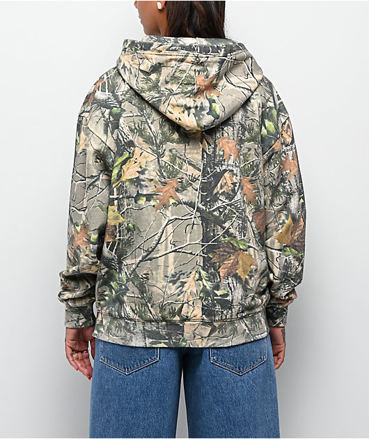 Obey Leaf Collegiate Camo Hoodie | Zumiez
