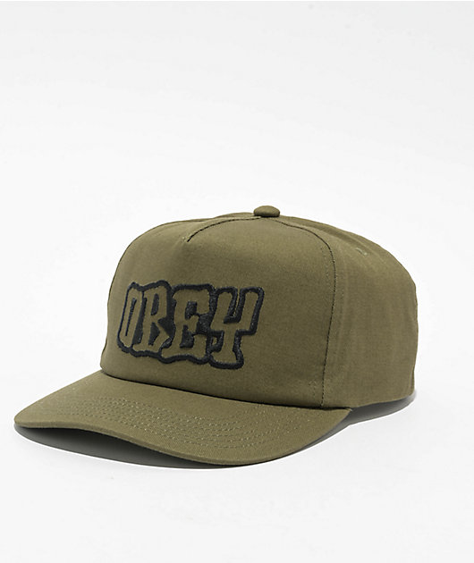 Obey OG Olive Snapback Hat | Zumiez