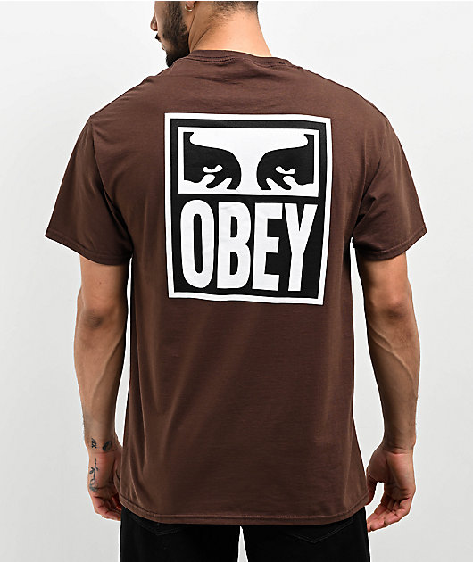 Obey Vision Of Obey Brown T-Shirt | Zumiez