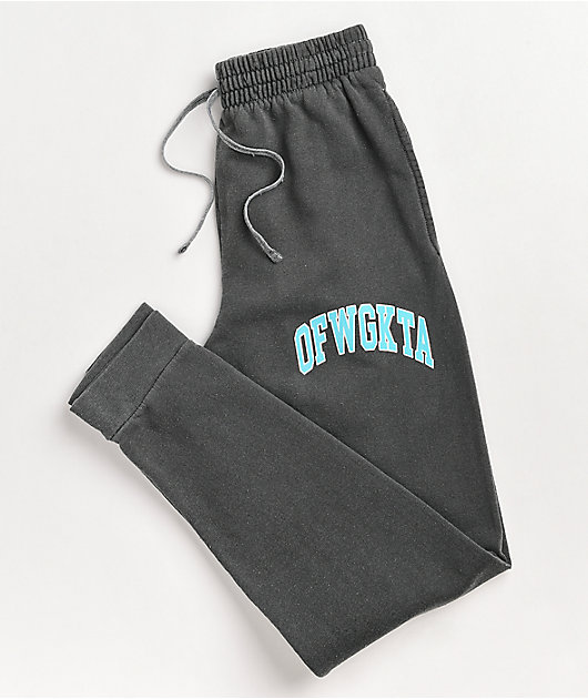Odd Future Collegiate Grey Jogger Sweatpants | Zumiez