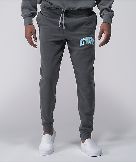 Odd Future Collegiate Grey Jogger Sweatpants | Zumiez