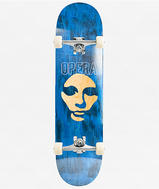 Opera Mask Logo Stained 8.25" Assembled Skateboard Complete | Zumiez