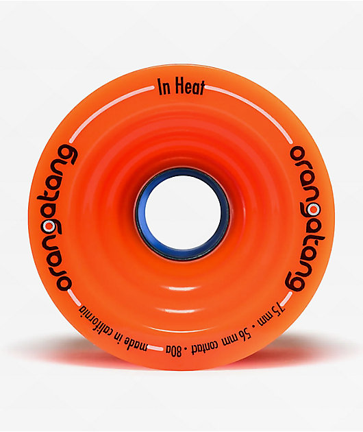 Orangatang In Heat 75mm 80a Orange Longboard Wheels | Zumiez
