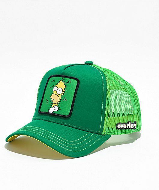 Overlord x The Simpsons Homer Bush Green Trucker Hat | Zumiez