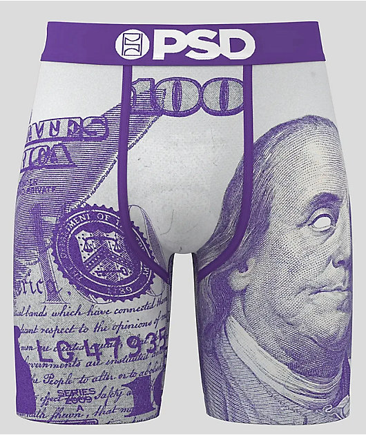 PSD C-Note Purple Boxer Briefs | Zumiez
