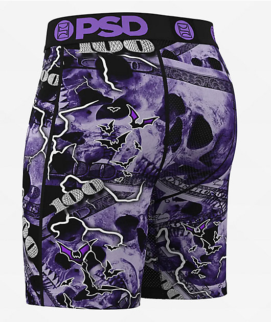 PSD Hollow Bills Purple Boxer Briefs | Zumiez