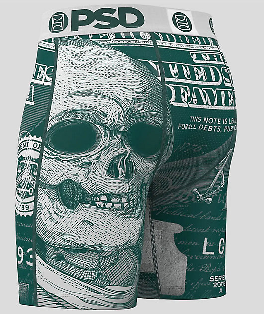 PSD Hunna Bones Oxi Green Boxer Briefs | Zumiez