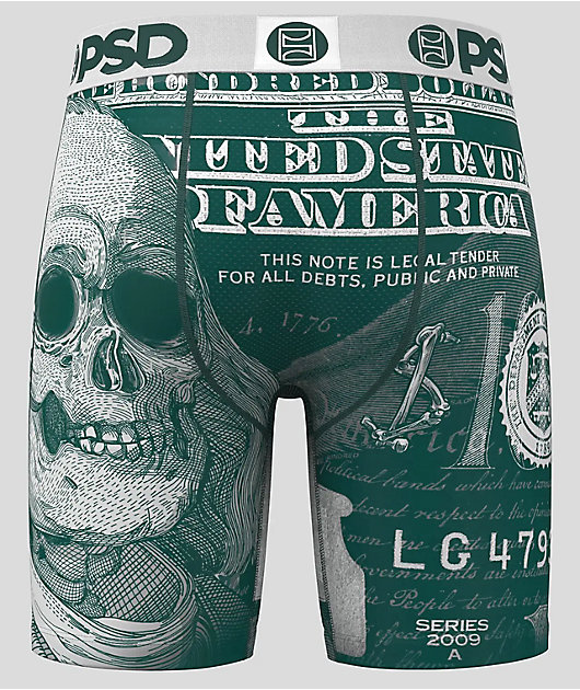 PSD Hunna Bones Oxi Green Boxer Briefs | Zumiez