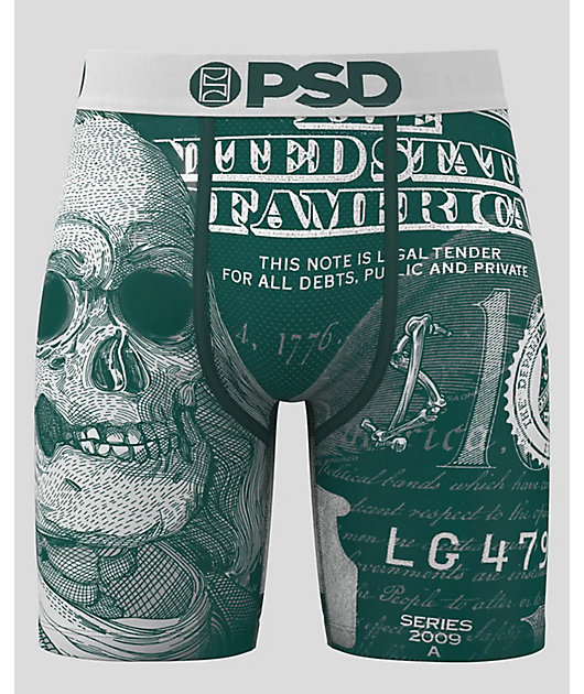 PSD Hunna Bones Oxi Green Boxer Briefs | Zumiez