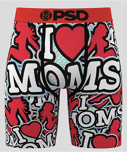 PSD I Heart Moms Red Boxer Briefs | Zumiez
