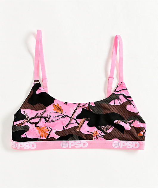 PSD Stealth Woods Pink Camo Bralette | Zumiez
