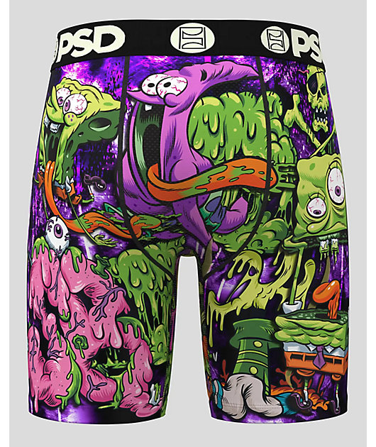 PSD SpongeBob Scaries Boxer Briefs | Zumiez