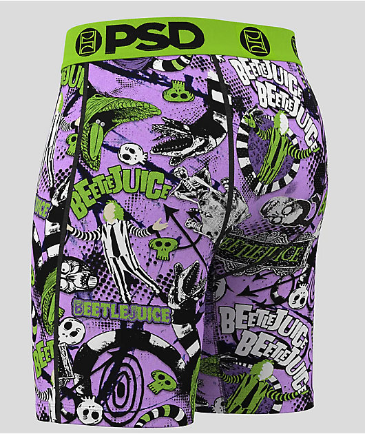 PSD x Beetlejuice Green Boxer Briefs | Zumiez
