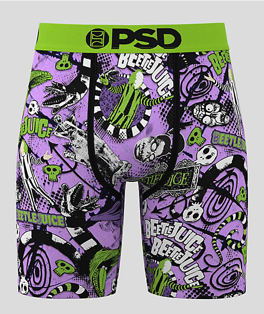 PSD x Beetlejuice Green Boxer Briefs | Zumiez