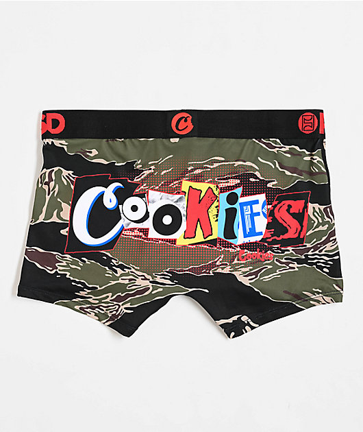 PSD x Cookies Ransom Camo Boyshort Underwear | Zumiez