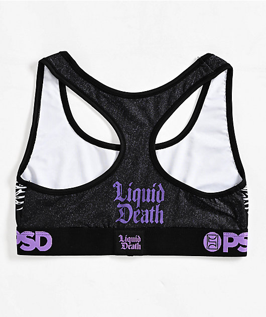 PSD x Liquid Death Skull Sports Bra | Zumiez