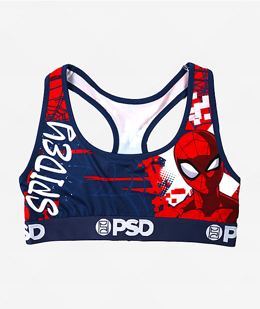 PSD x Marvel Spider-Man Senses Sports Bra | Zumiez
