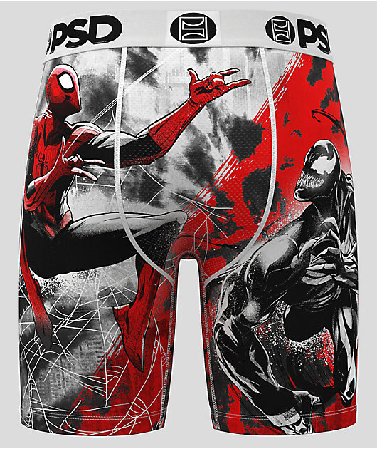 PSD x Marvel Spiders VS Grey Boxers Briefs | Zumiez
