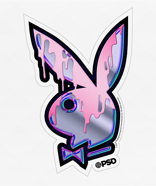 PSD x Playboy Chrome Drip Sticker | Zumiez