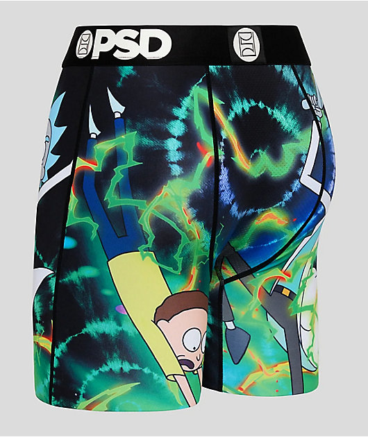 PSD x Rick & Morty Portals Green Boxer Briefs | Zumiez