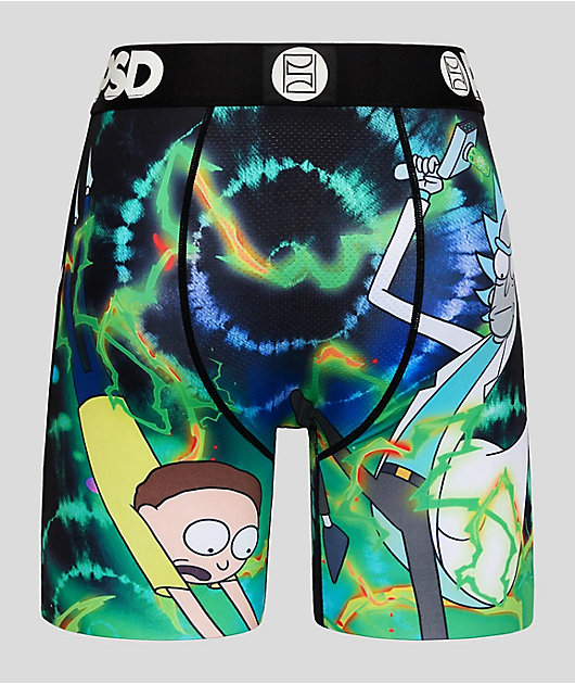 PSD x Rick & Morty Portals Green Boxer Briefs | Zumiez