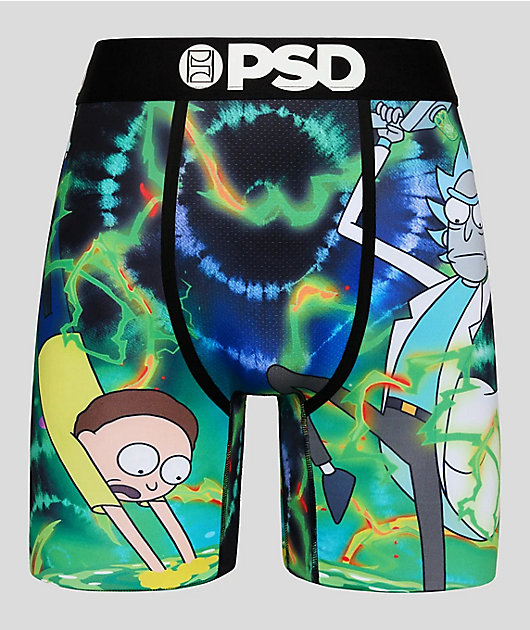 PSD x Rick & Morty Portals Green Boxer Briefs | Zumiez