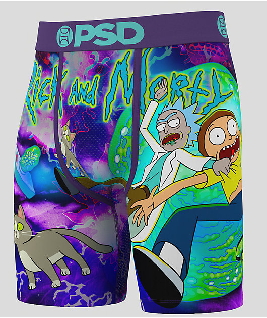 PSD x Rick & Morty Purple Days Boxer Briefs | Zumiez