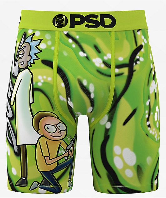 PSD x Rick And Morty 4 Life Green Boxer Briefs | Zumiez