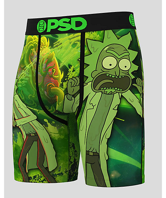 PSD x Rick and Morty Slime Boxer Briefs | Zumiez