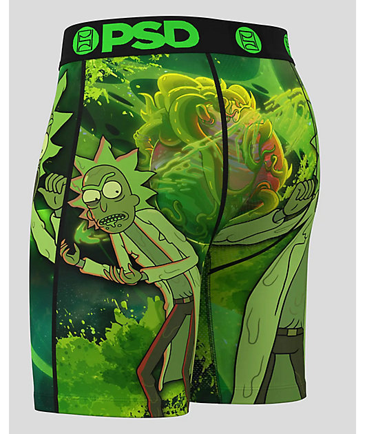 PSD x Rick and Morty Slime Boxer Briefs | Zumiez