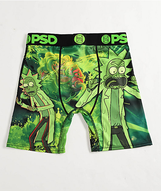 PSD x Rick and Morty Slime Boxer Briefs | Zumiez