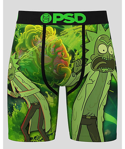 PSD x Rick and Morty Slime Boxer Briefs | Zumiez