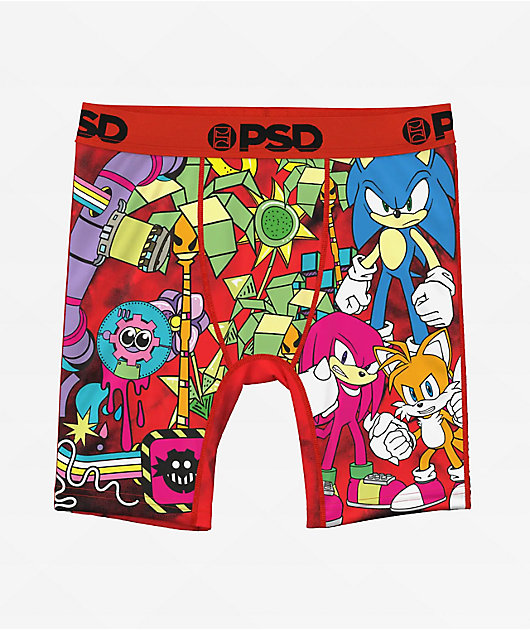 PSD x Sonic The Hedgehog Kids Pop Boxer Briefs | Zumiez